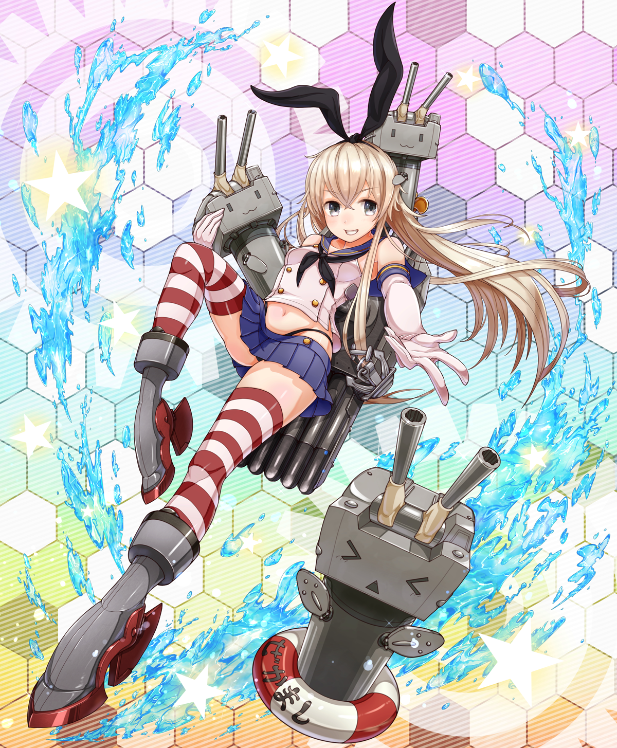 kt. (kaisou-notagui) kantai collection rensouhou-chan shimakaze (kancolle) heels thighhighs ...